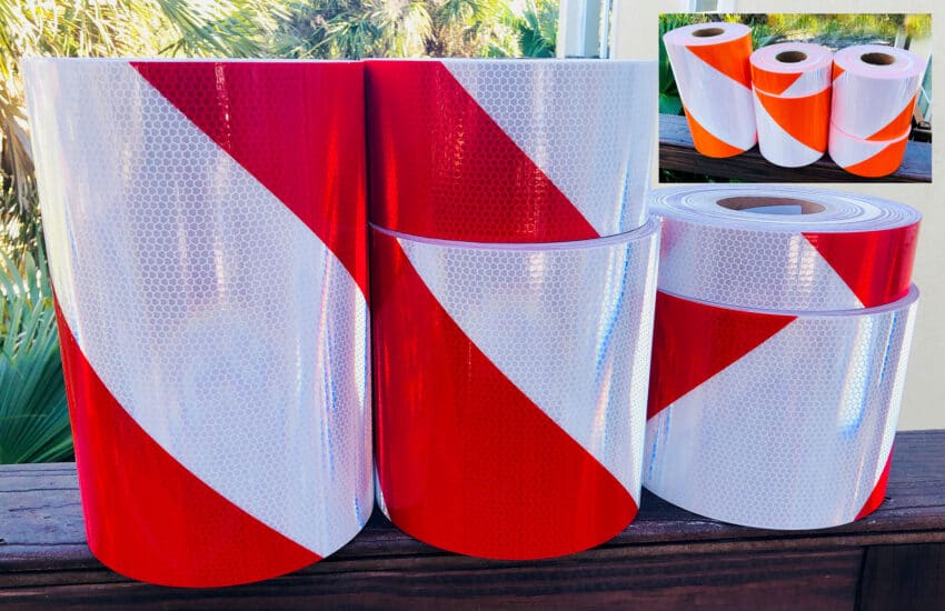 Striped Barricade Tape (EG-ULG-HIM-5934) - Colors - Reflective ...