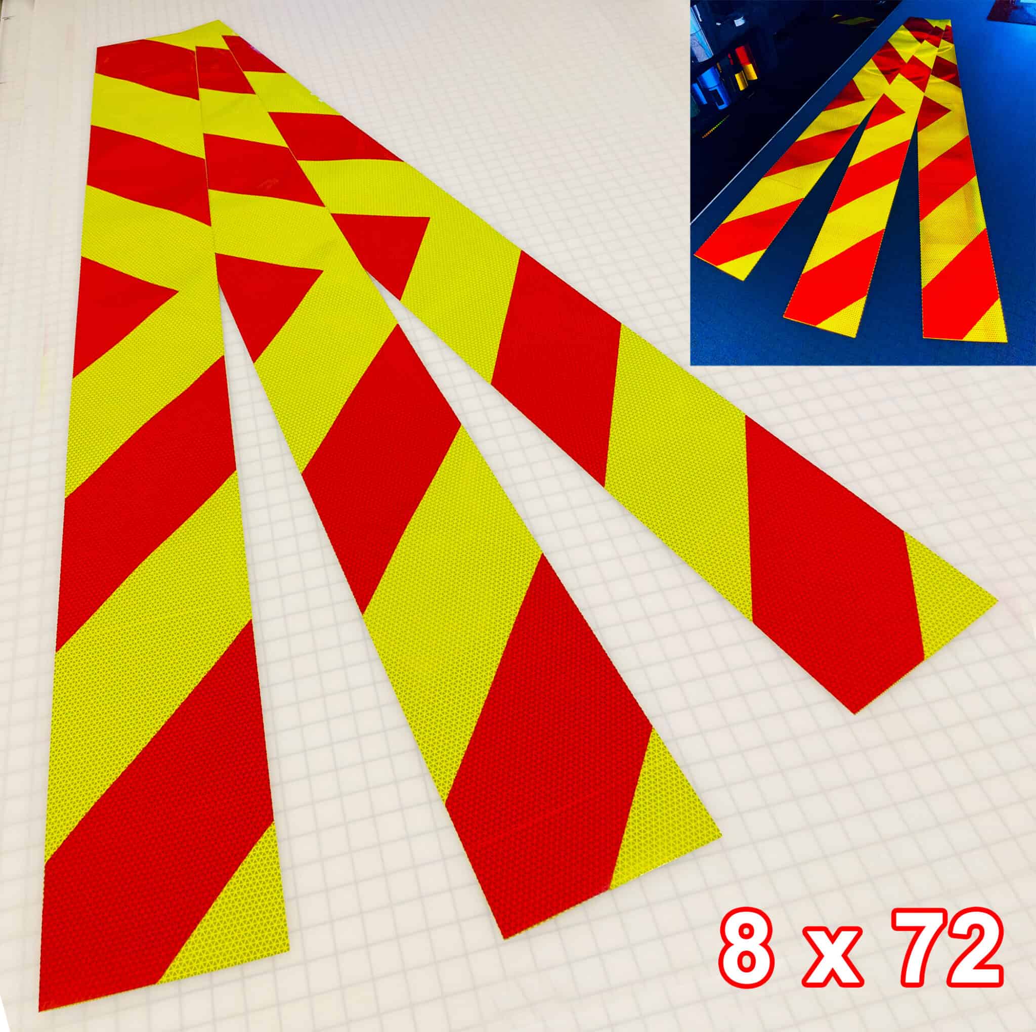 NFPA Chevron Panels & Striping for Fire Trucks & Apparatus - Reflective ...